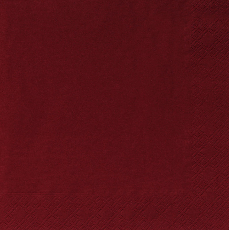 Serviett 40cm 3L vinrød 1000 stk